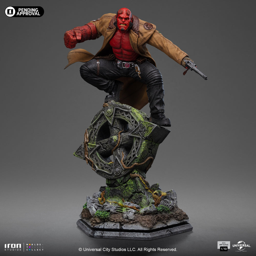 Estátua Hellboy - Hellboy 2 O Exército Dourado - Art Scale 1/10 - Iron ...