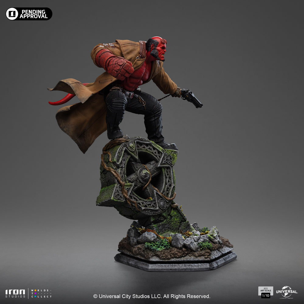 Estátua Hellboy - Hellboy 2 O Exército Dourado - Art Scale 1/10 - Iron ...