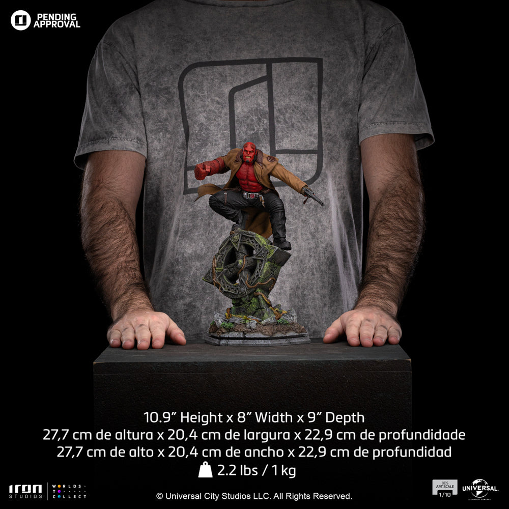Estátua Hellboy - Hellboy 2 O Exército Dourado - Art Scale 1/10 - Iron ...